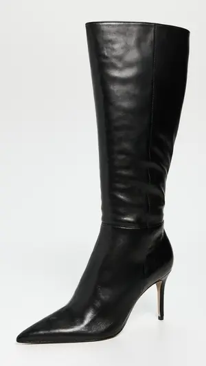 Schutz Mikki Up Leather Boots - Black