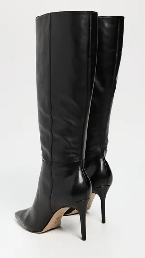 Schutz Mikki Up Leather Boots - Black
