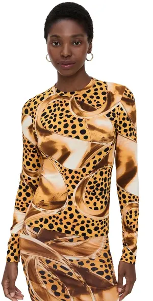 BRUCEGLEN Cheetah Print Tee