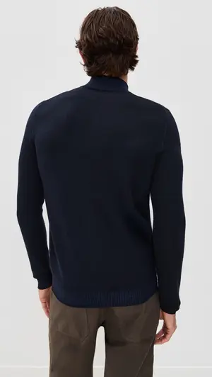Fedeli Honeycomb Quarter Zip Sweater