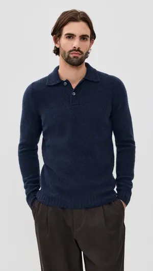 Fedeli Long Sleeve Polo Sweater
