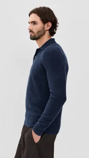 Fedeli Long Sleeve Polo Sweater
