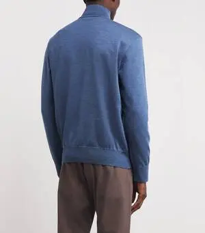 Paul & Shark Virgin Wool Quarter-zip Sweater