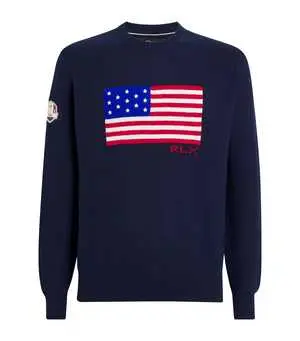 Rlx Ralph Lauren Ryder Cup Flag Sweater