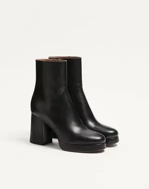 Valentino Garavani Fawcette Platform Ankle Boots - Black