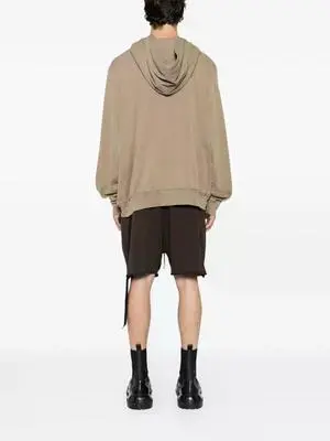 Rick Owens Cotton Hoodie - Brown