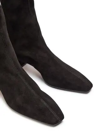 AQUAZZURA Saint Honoré 35 Suede Ankle Boots