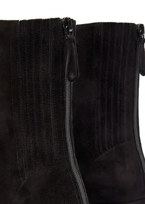 AQUAZZURA Saint Honoré 35 Suede Ankle Boots