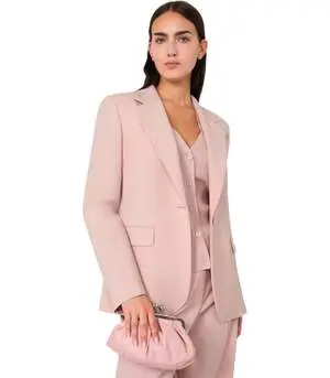 Max Mara Lamine Single-breasted Blazer - Pink