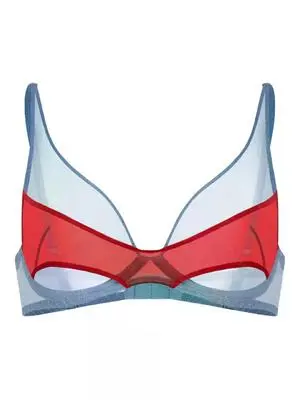 ZHILYOVA The Asteria Mesh-panelled Bra - Blue