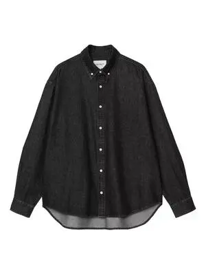 Carhartt Work In Progress Button-down Denim Shirt - Black