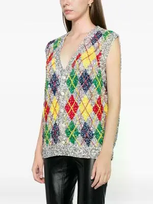 Ashish Sequin Embellished Tank Top