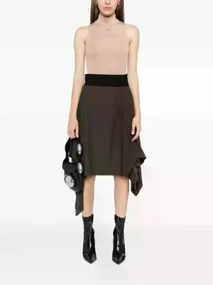 ALAINPAUL A-line Skirt With Asymmetric Hem