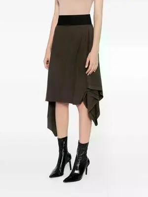 ALAINPAUL A-line Skirt With Asymmetric Hem
