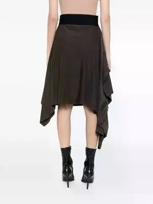 ALAINPAUL A-line Skirt With Asymmetric Hem