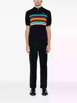 Paul Smith Logo-embroidered Striped Top