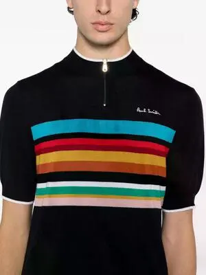 Paul Smith Logo-embroidered Striped Top