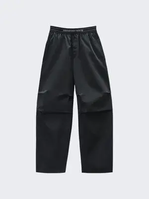 Alexander Wang Mid-rise Pleated Knee Pant - Black