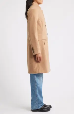London Fog Wool Blend Coat - Camel