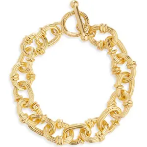 KARINE SULTAN 24k Plated Chunky Chain Bracelet - Gold