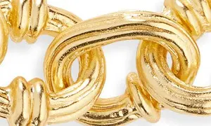 KARINE SULTAN 24k Plated Chunky Chain Bracelet