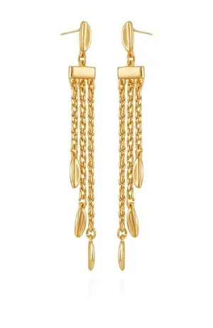 Vince Camuto Long Chain Tassel Earrings