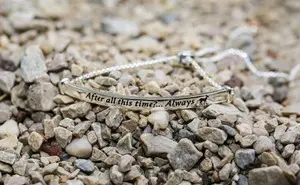 HARRY POTTER Snape's Plated Love Always Bar Lariat Bracelet