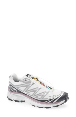 SALOMON Gender Inclusive Xt-6 Sneaker - White/black/dusky