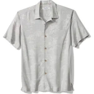 Tommy Bahama Coastal Ease Islandzone® Camp Shirt - Silver Streak