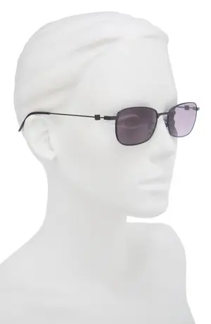 Givenchy Gv Speed Square Sunglasses - Shiny Black /smoke
