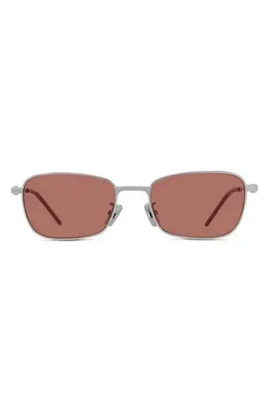 Givenchy Gv Speed Square Sunglasses - Shiny Palladium/bordeaux