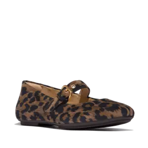 Fitflop Delicato Leopard Suede Mary Janes