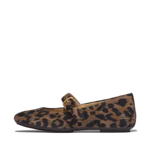 Fitflop Delicato Leopard Suede Mary Janes