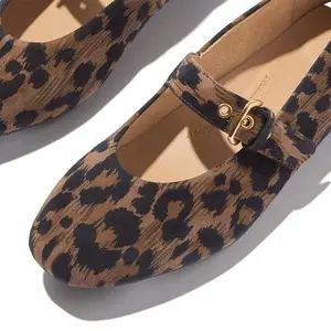 Fitflop Delicato Leopard Suede Mary Janes