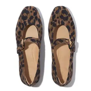 Fitflop Delicato Leopard Suede Mary Janes