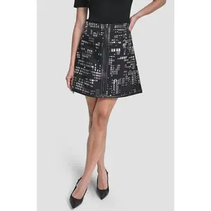 Dkny Abstract Jacquard Mini Skirt