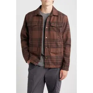 DARK SEAS Zilker Cotton Blend Button-up Shirt - Brown