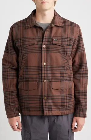DARK SEAS Zilker Cotton Blend Button-up Shirt - Brown