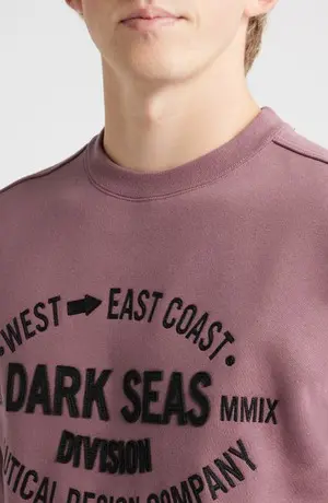 DARK SEAS Waterloo Logo Appliqué Crewneck Sweatshirt