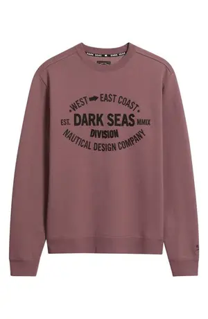 DARK SEAS Waterloo Logo Appliqué Crewneck Sweatshirt