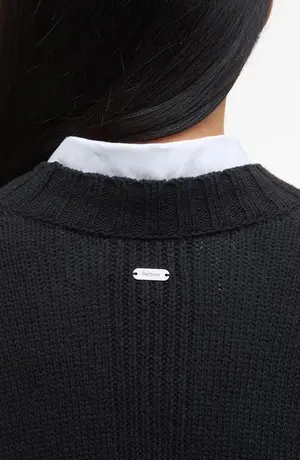 Barbour Sophia Cotton & Wool-blend Tunic Sweater