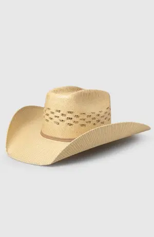 MANELA The Ironclad 50x Bangora Straw Cowboy Hat - Ochre