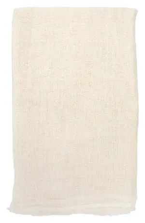 POM POM AT HOME River Oversize Linen Throw Blanket - Cream