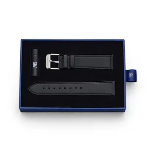 ELTON PEPPLE Silver Leather Strap