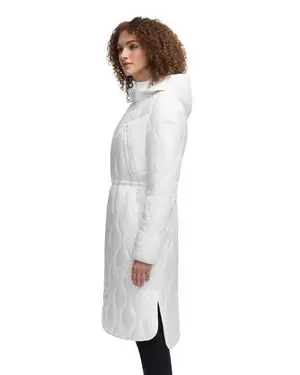 Pajar Onion Quilted Longline Anorak - White Op