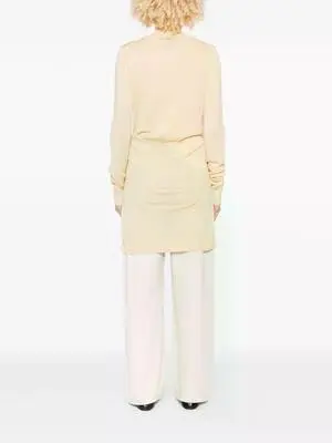 TOTEME Tie-detailed Turtleneck Dress - Neutrals