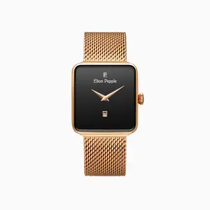 ELTON PEPPLE Classic North Watch - Black/rose Gold