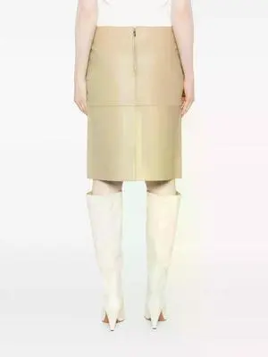 TOTEME Paneled Leather Skirt