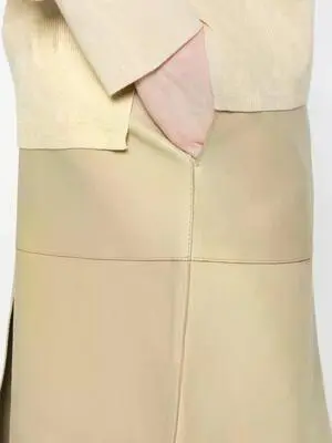 TOTEME Paneled Leather Skirt