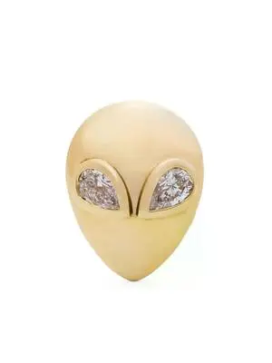ALINA ABEGG 14k Yellow Alien Diamond Earrings